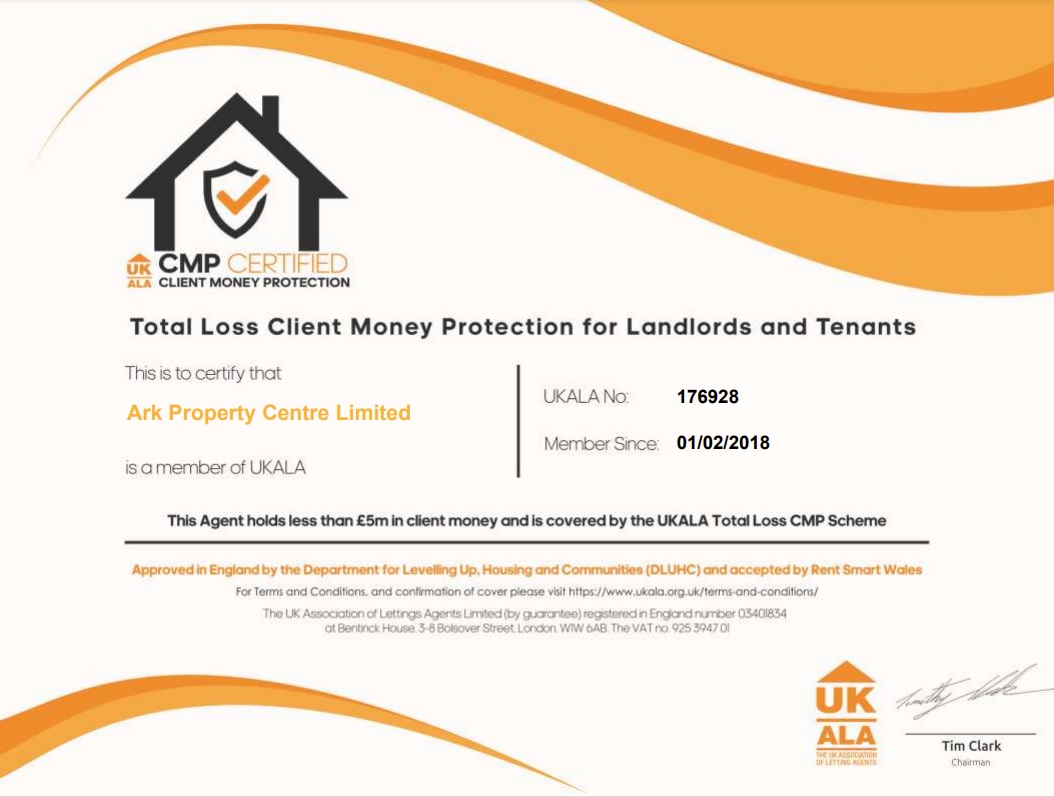 Client Money Protection – Ark Property Centre